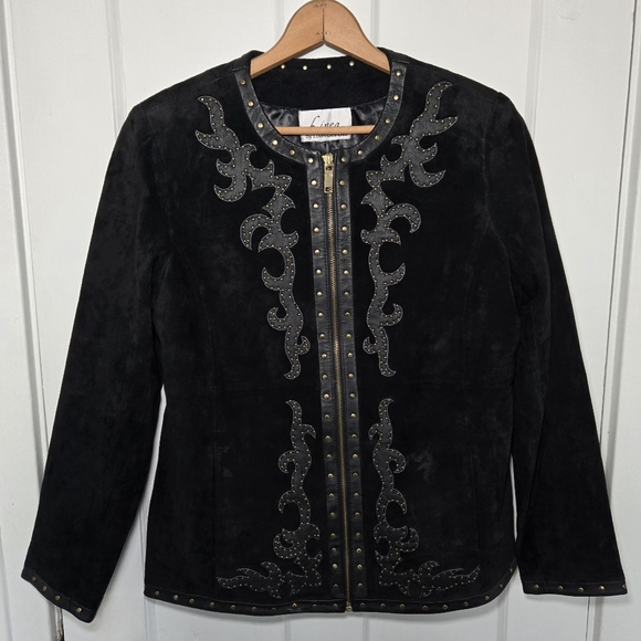 Linea by Louis Dell'Olio | Jackets & Coats | Vintage Linea Black Suede ...